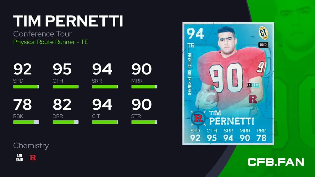 Tim Pernetti Conference Tour 94 OVR - College Football 26 - CFB.FAN