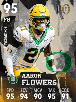 95 OVR CFP Aaron Flowers Revealed Player Item - CUT 26 - CFB.FAN