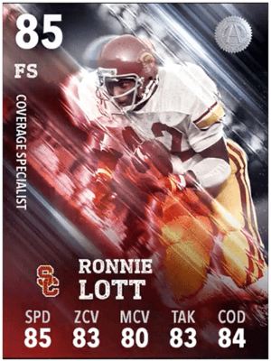 85 OVR Alumni Ronnie Lott Revealed Player Item - CUT 26 - CFB.FAN